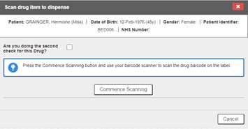 Pharmacy QR Labels Generating a barcoded label - Dispensing / Releasing ...