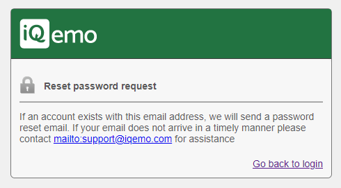 How do I reset my iQemo password? – iQ HealthTech