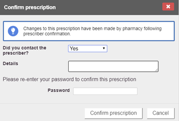 Confirming a Prescription (Pharmacy) Clinical Screening – iQ HealthTech